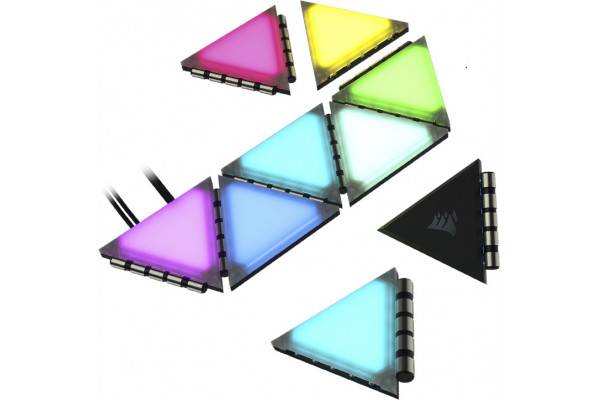 Corsair iCUE LC100 Case Accent Lightning Panels Mini Triangle ...
